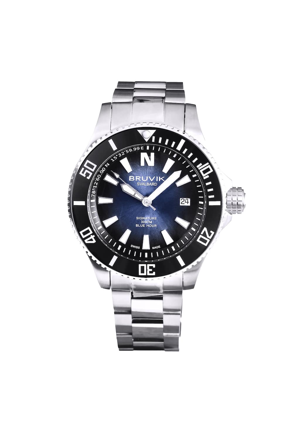 Bruvik Svalbard 43mm Blue Hour | Urmaker J. Gjertsen