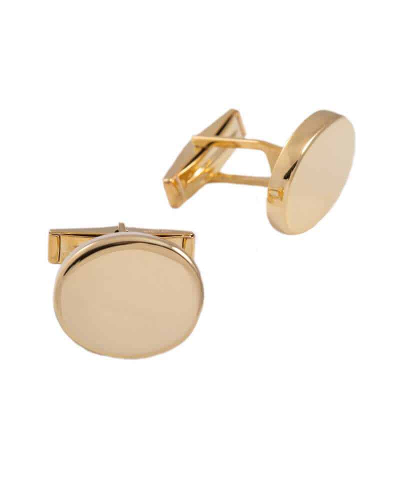Sander mansjettknapper i gull - Urmaker J. Gjertsen