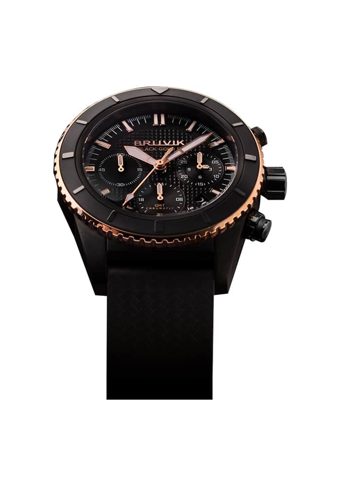Bruvik Black Gold II GMT Chronofly - Urmaker J. Gjertsen