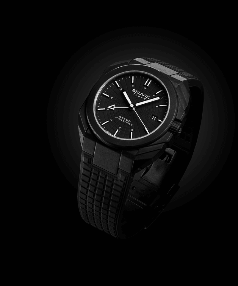 Bruvik Fjord N2.0 Black Deep | Urmaker J. Gjertsen