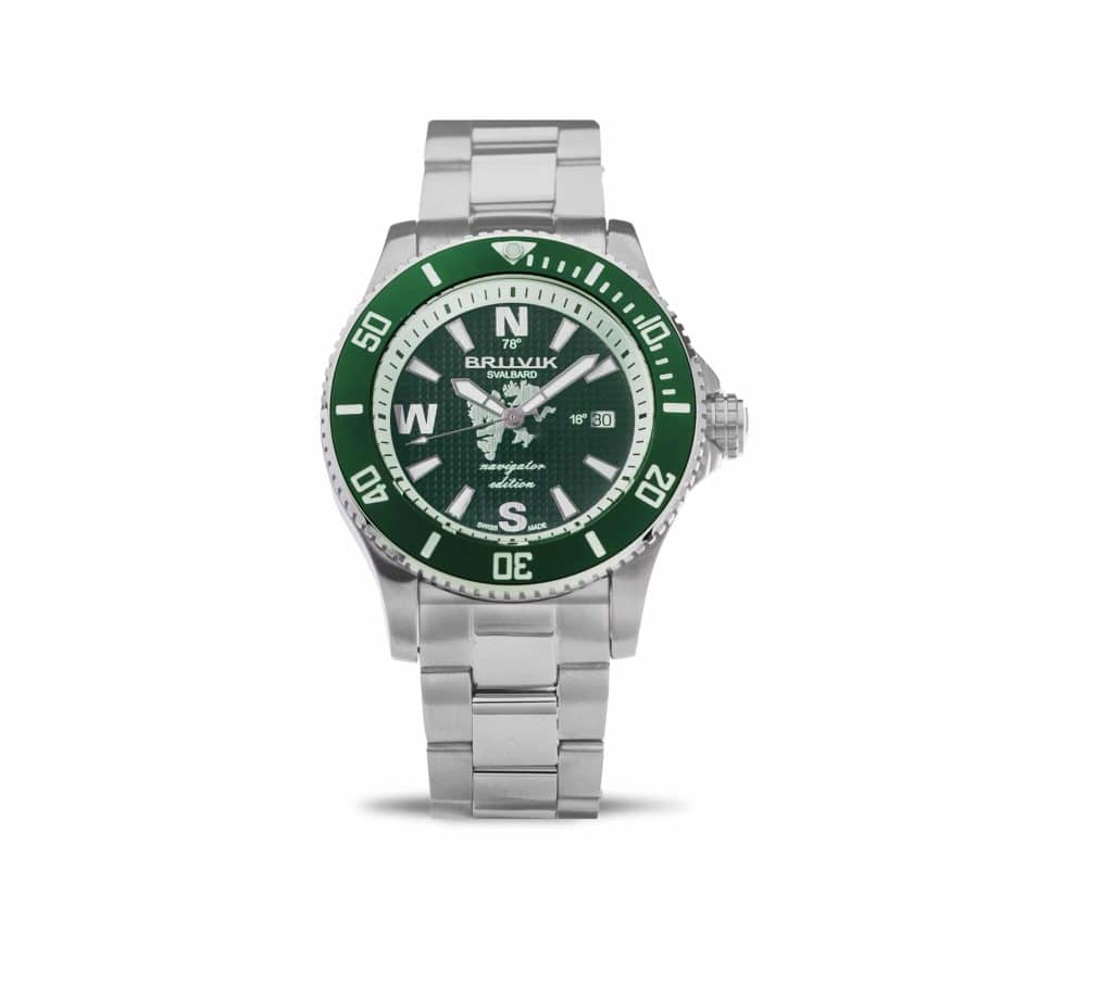 Bruvik Svalbard 45MM Green | Urmaker J. Gjertsen